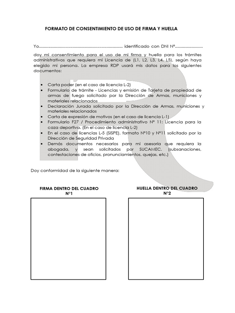 Formato de Consentimiento | PDF