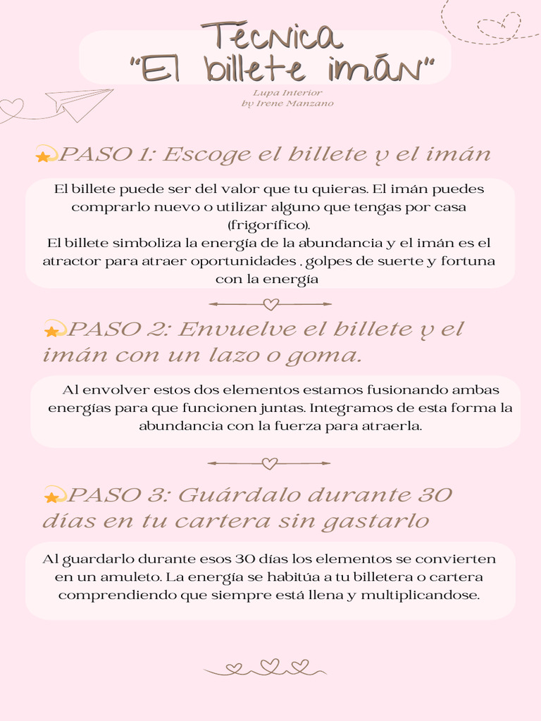 Técnica El Billete Imán | PDF