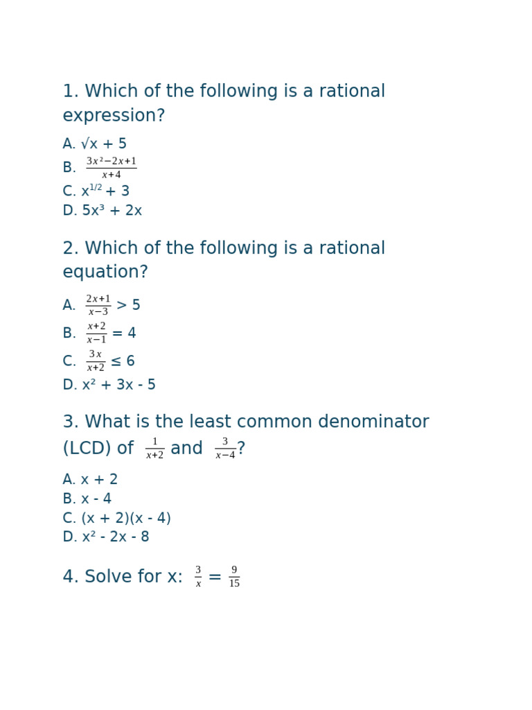 Grade 11 SHS Gen Math 2nd Quarter | PDF | Algebra | Mathematical Objects
