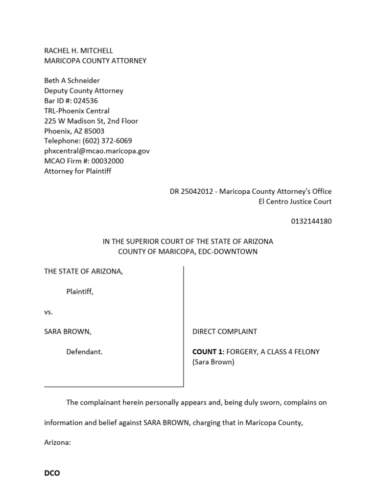 Sara Brown Indictment | PDF | Crimes | Crime & Violence
