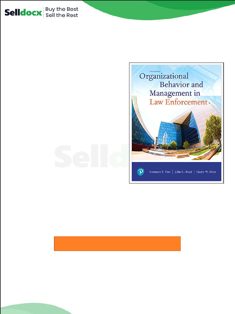 Test Bank For Organizational Behavior and Management in Law Enforcement ...
