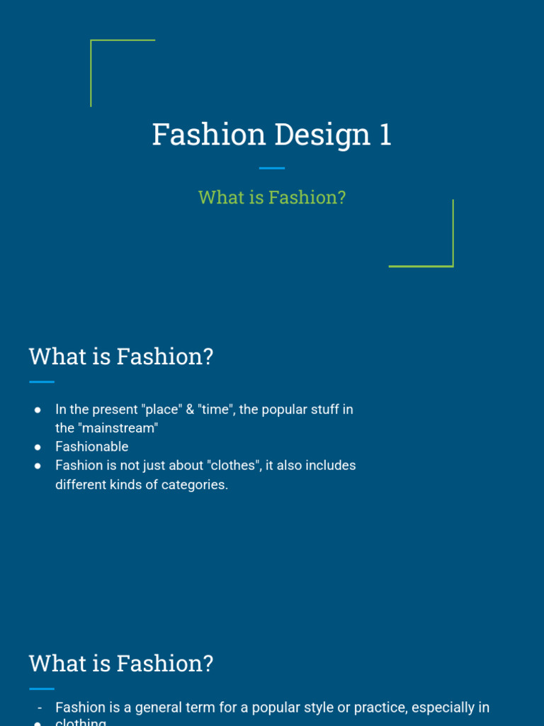 2526 S.3 Fashion Design 1 | PDF