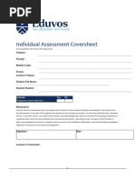 Individual Assignment Cover Page Template | PDF