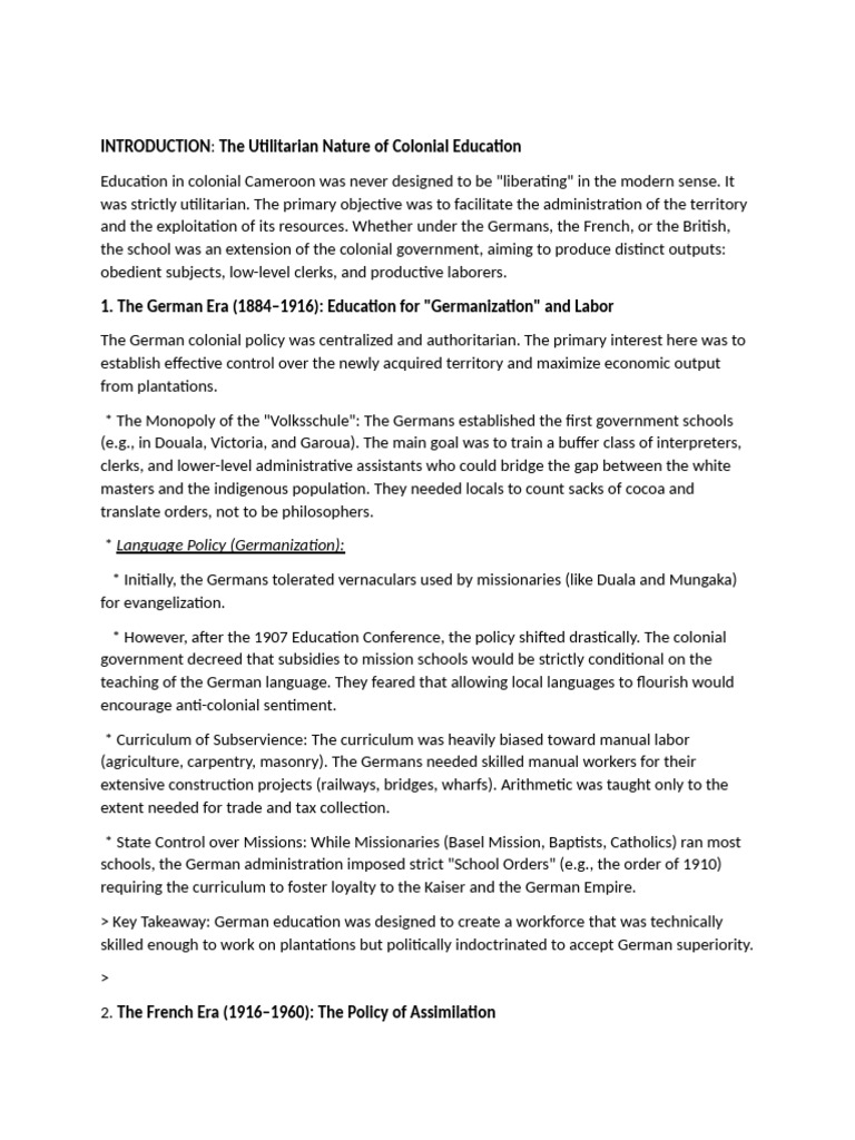 Camerron History Explanation 1 | PDF | Christian Mission | Cameroon