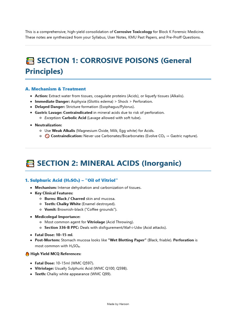 04.Forensic k Notes | PDF | Cyanide