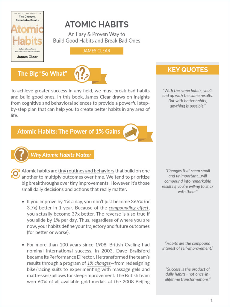 Day 3 - Atomic Habits | PDF | Habits | Reward System