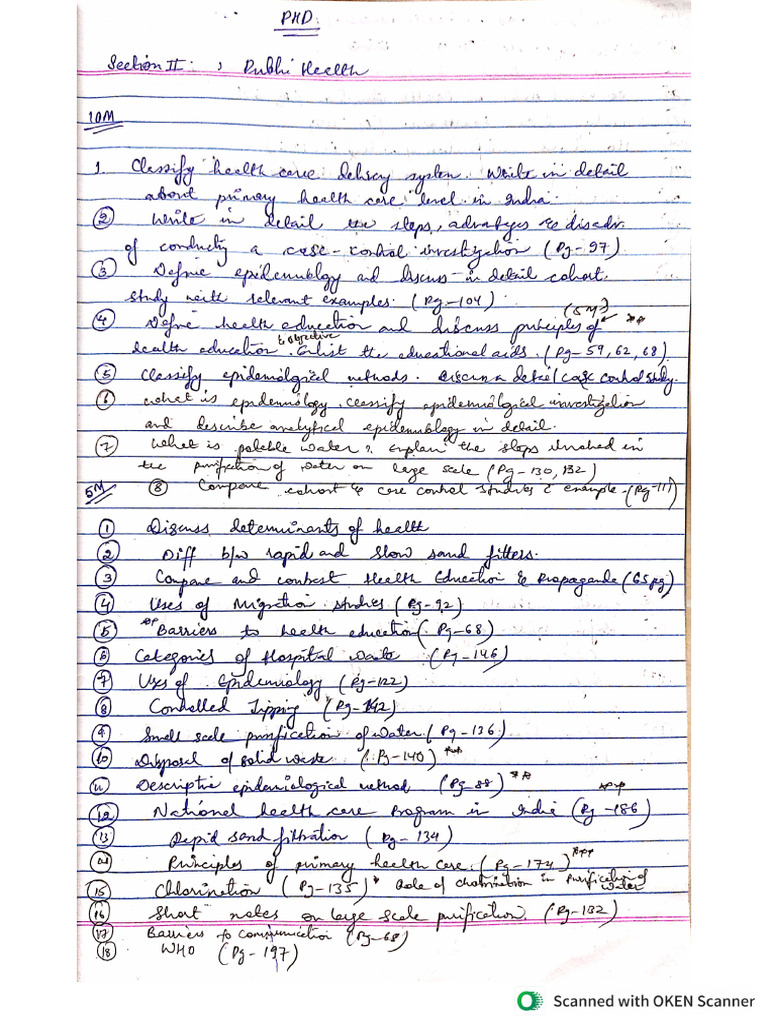 PHD Seg Questions | PDF