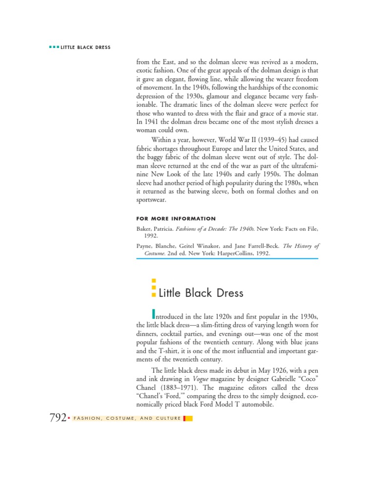 The Little Black Dress | PDF | Clothing | Fashion