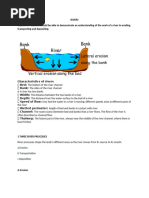 Erosion and Deposition Features of Rivers | PDF | River | Levee