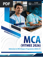 VIT Integrated M.Tech Admissions 2024-25 | PDF
