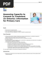 Appelbaum Criteria for Patient Capacity | PDF | Dementia | Medical ...