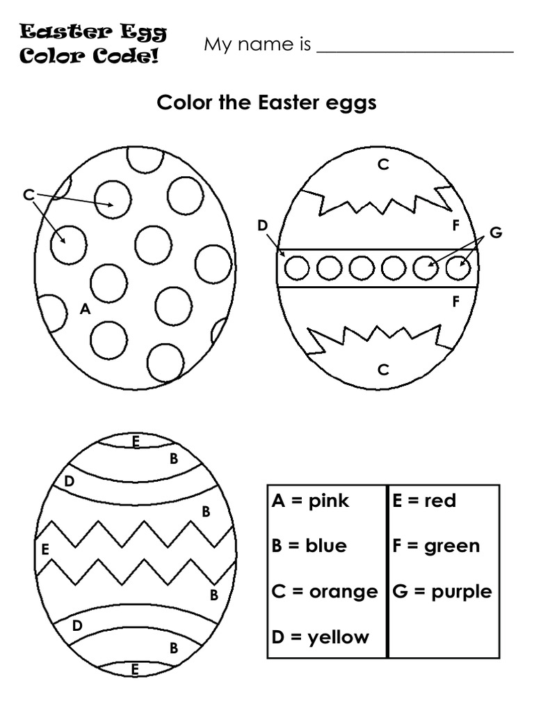Easter Egg Color Code US Bde | PDF
