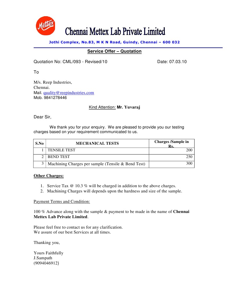 Chennai Mettex | PDF