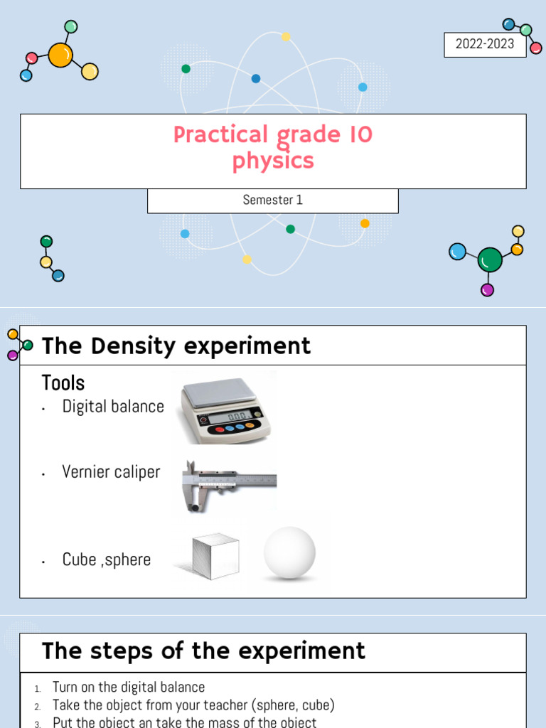 Physics Practical Grade 10 | PDF