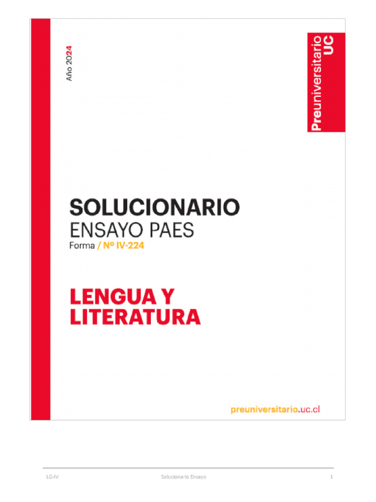 3.1. Solucionario Ensayo 2 - Forma 224 | PDF