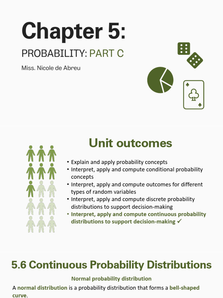 Chapter 5 Probability 5.6 Student Slides 2025 | PDF | Standard ...