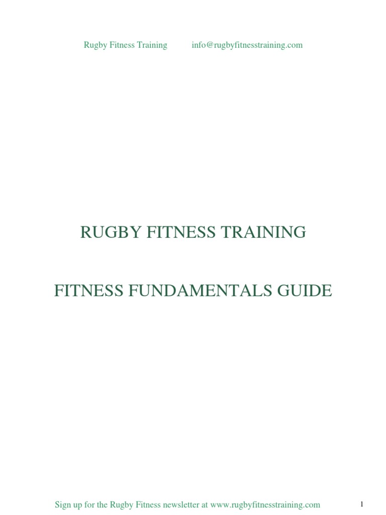 Rugby Fitness Components Explained | PDF | Strength Training ...
