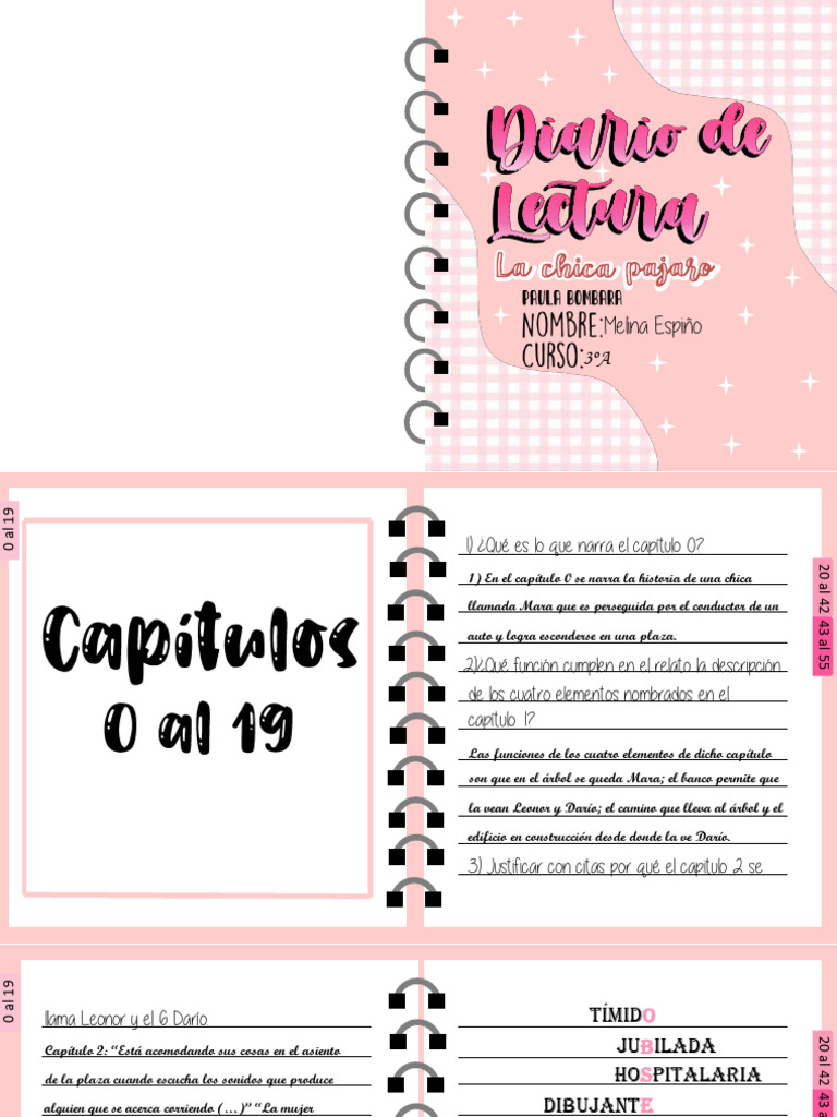 Diario de Lectura La Chica Pájaro 2 (1) | PDF | Alma