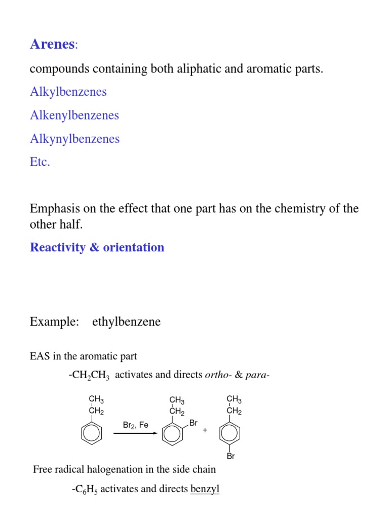 Arenes | PDF | Organic Reactions | Molecules