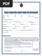PNG Police Clearance Application Form | PDF