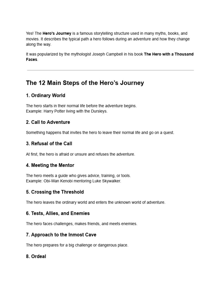 Scripting Heros Journey | PDF | You Tube | Storytelling