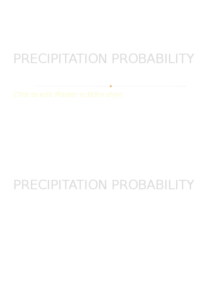Understanding Precipitation Probability | PDF