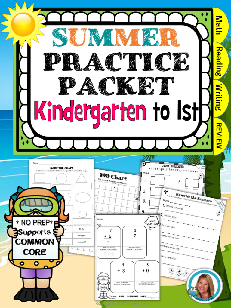 Summer Packet For Incoming First Grade | PDF