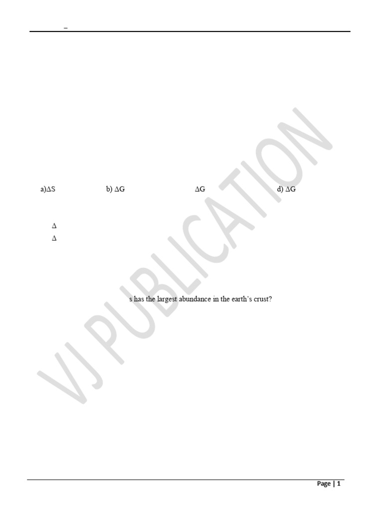 One Mark Full Test B Back | PDF | Aluminium Oxide | Glucose