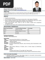 CA Inter Resume Format | PDF | Cognition | Cognitive Science