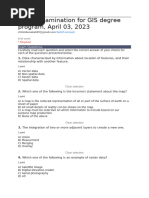 GIS and Remote Sensing Exam Questions | PDF | Geographic Information ...