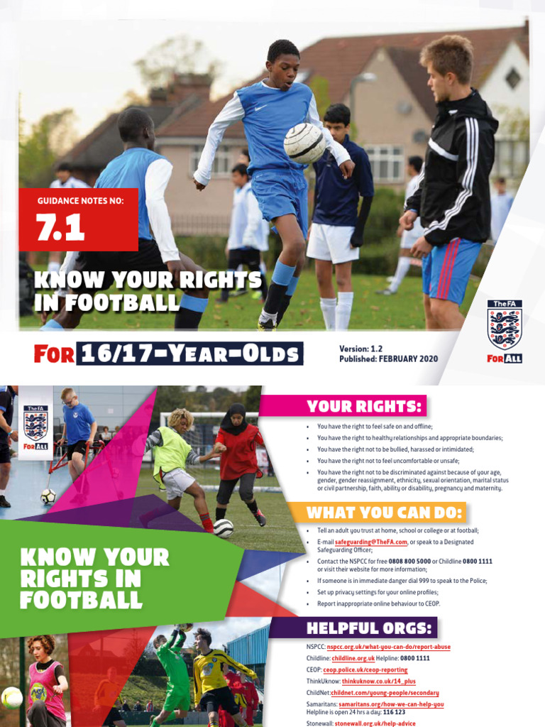 7 1 Know Your Rights in Football Colour Version | PDF