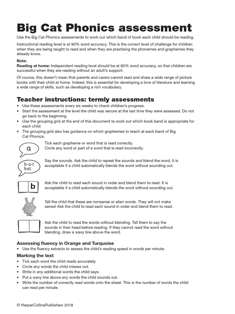 BC - Phonics - Assessment Sheets and Grouping Grid For Blue To ...