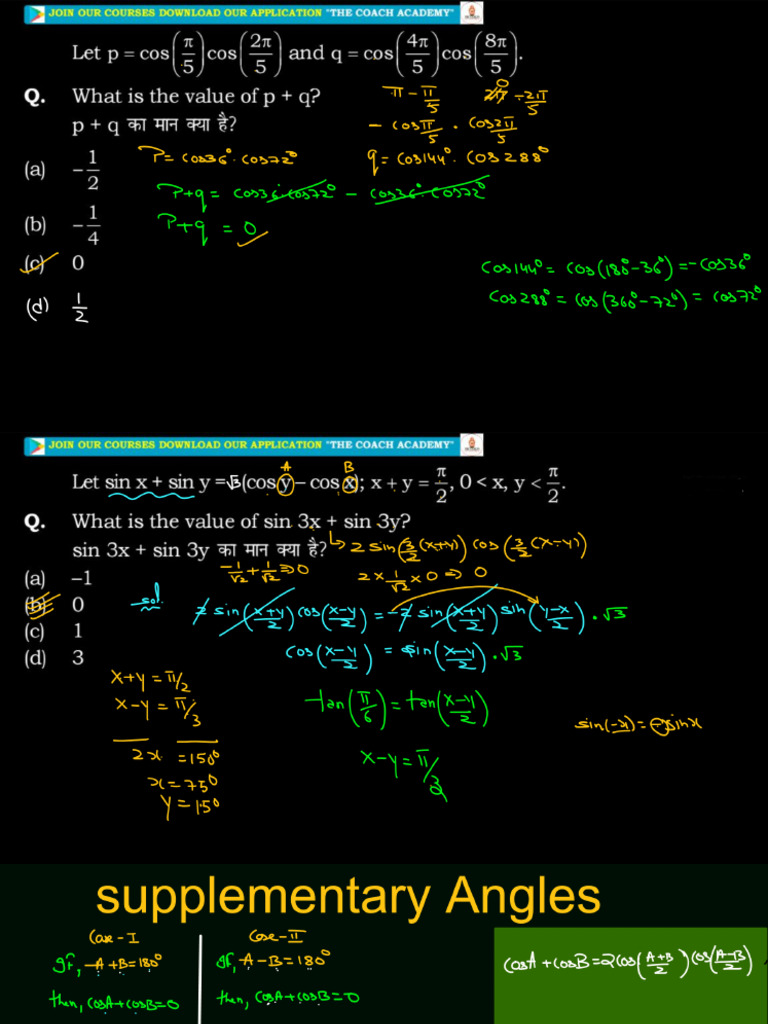 Trigonometry 8 | PDF