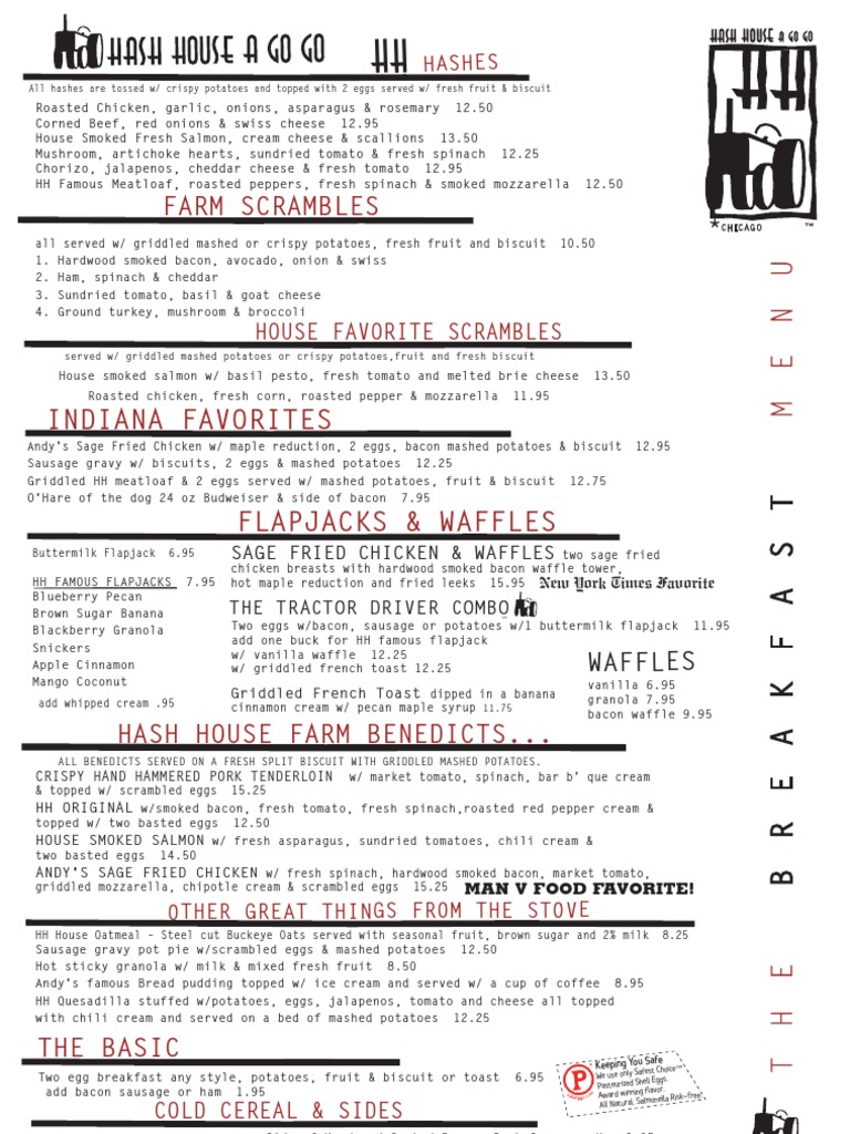 Hash House Menus | Download Free PDF | Pancake | Salad