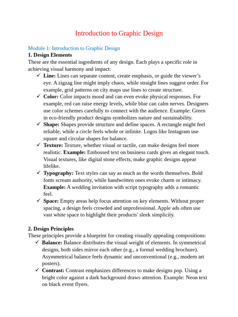 Introduction To Graphic Design | PDF | Graphic Design | Typography