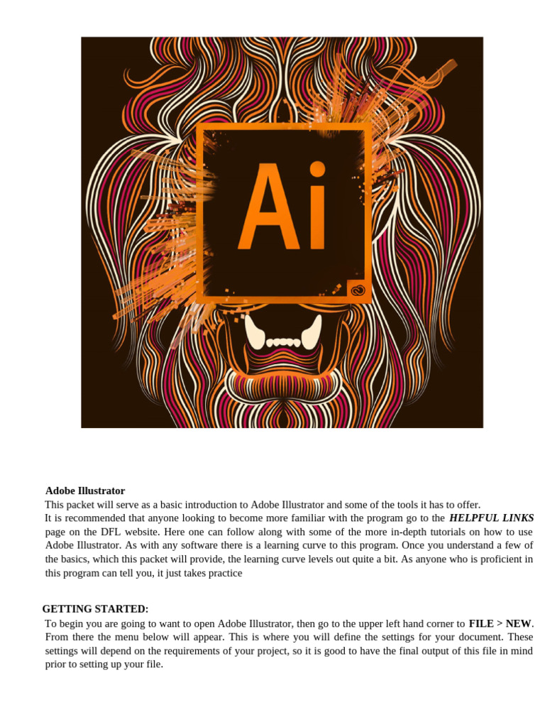Illustrator Basics | PDF | Cursor (User Interface) | Shape