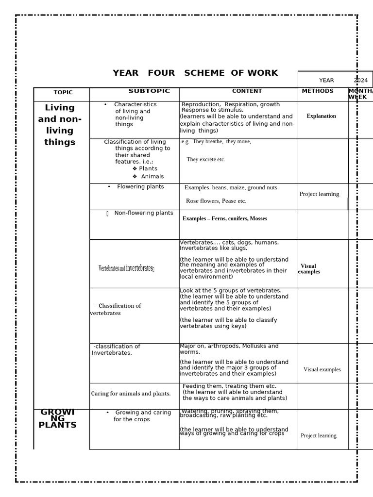 Year 4 Science Scheme | PDF | Tooth | Electricity