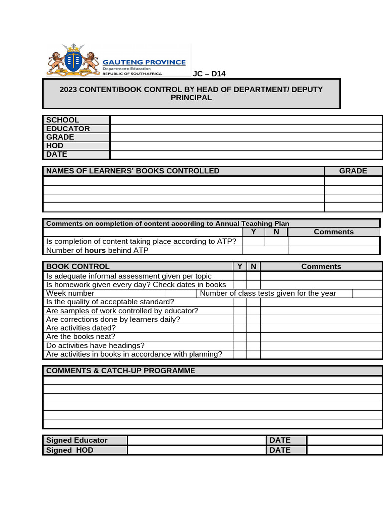 Learners Book Control Tool | PDF