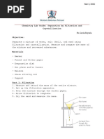 Sand and Salt Mixture Separation Guide | PDF
