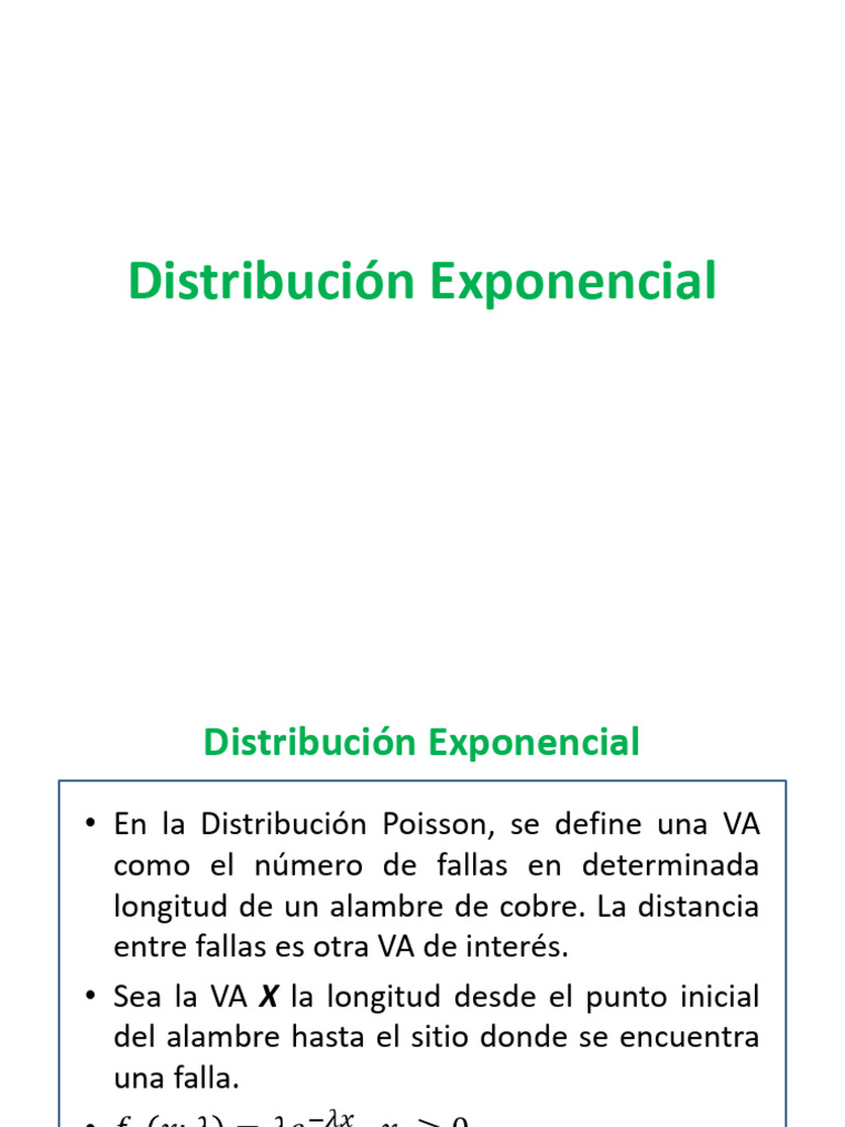 2 Distribución Exponencial | PDF | Distribución de veneno | Enseñanza ...