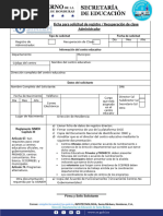Instructivo SACE para Administradores | PDF | Honduras | Información
