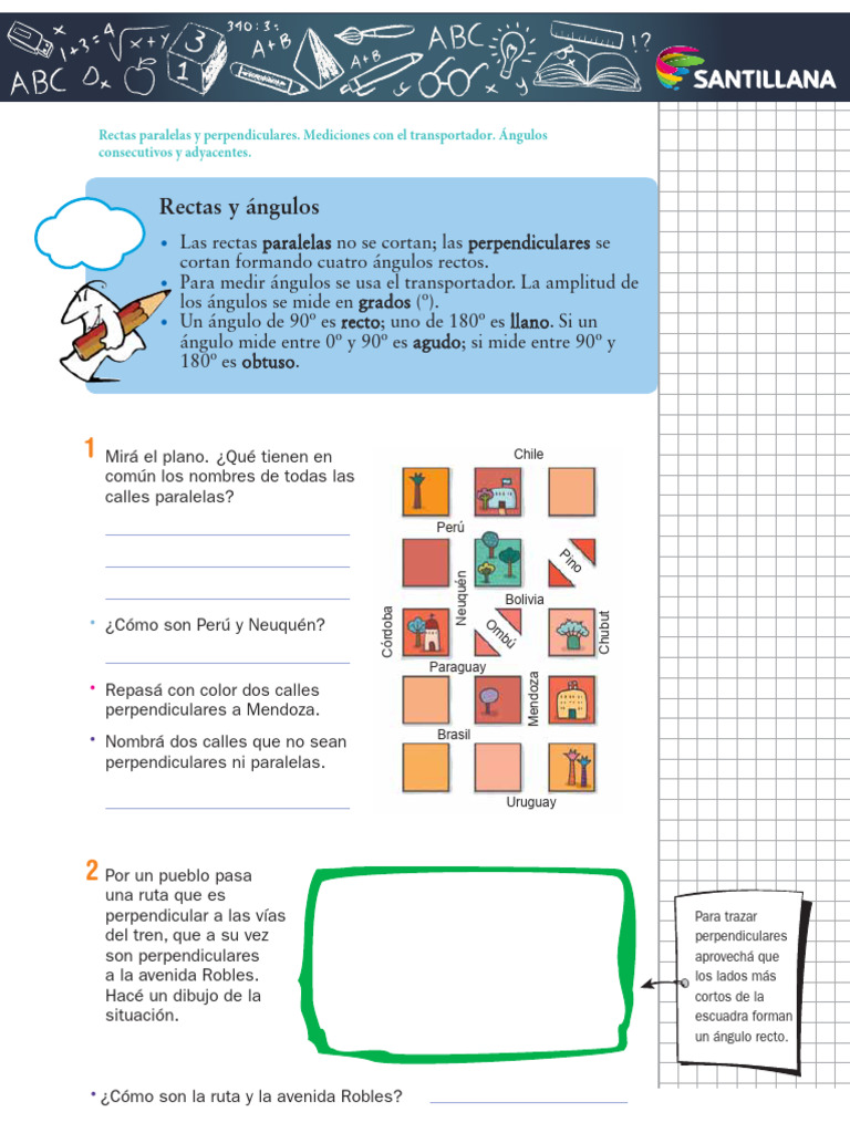 M5 - Rectas y Ángulos | PDF | Ángulo | Perpendicular