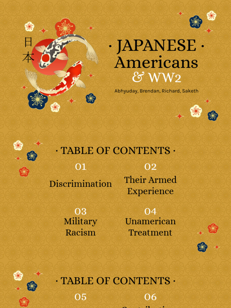 Japanese WW2 Slide (In Order) | PDF | Internment Of Japanese Americans ...