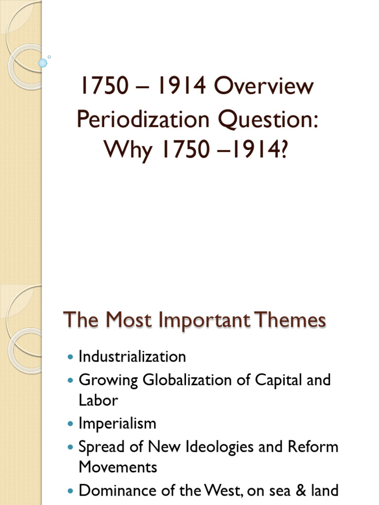 World History 1750-1914overview | PDF | Globalization | Ottoman Empire