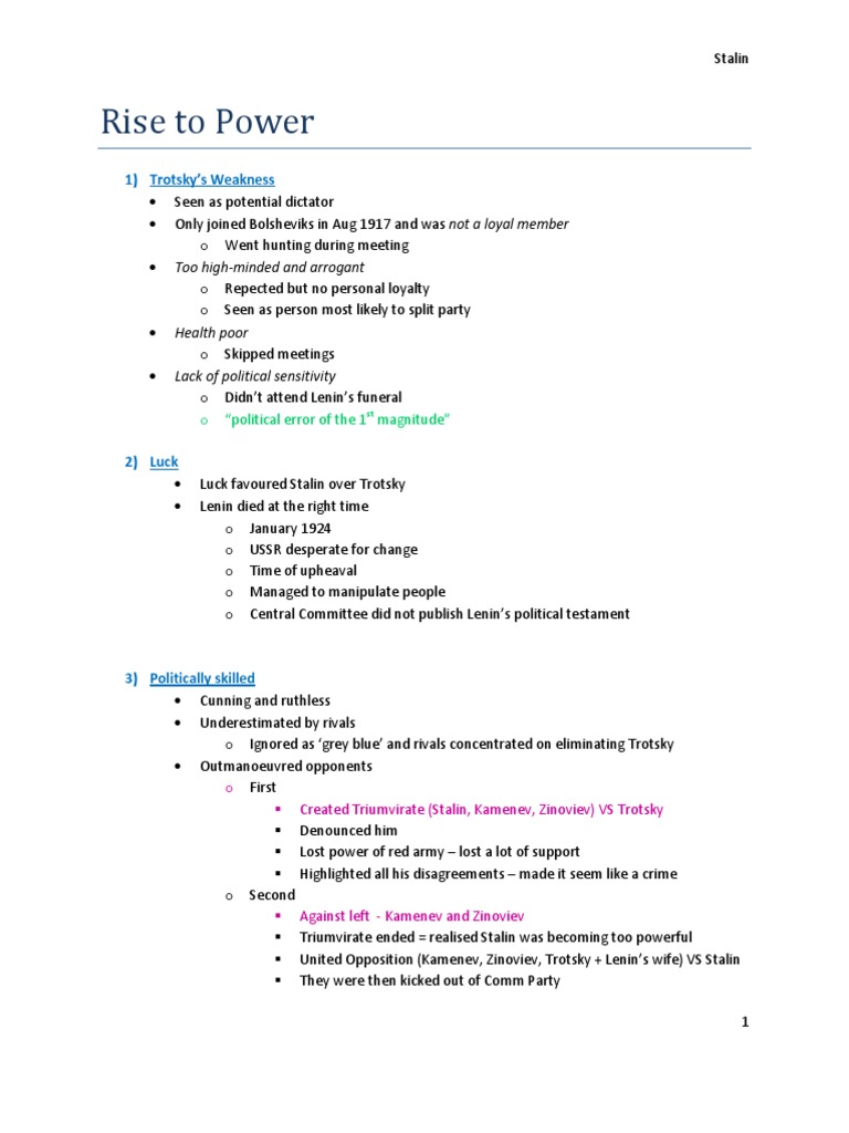 IB History Stalin | PDF | Joseph Stalin | Leon Trotsky