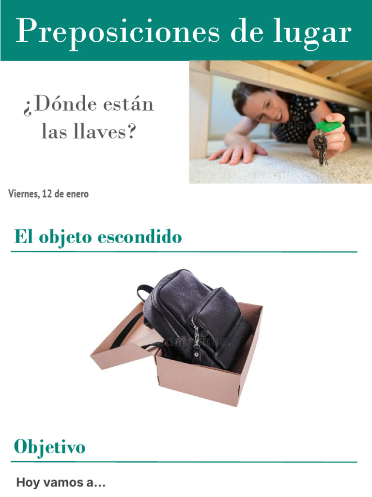 Preposiciones de Lugar A2 | PDF
