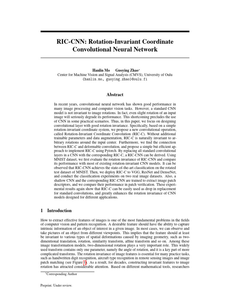 2211.11812v1 RIC-CNN Rotation-Invariant Coordinate Convolutional Neural ...