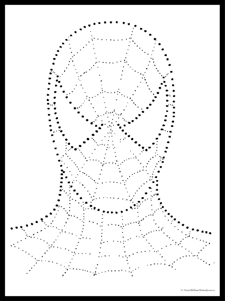 Superhero Dot Tracing 1 | PDF