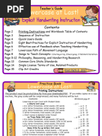 HWT Developmental Teaching Order Letter Formation | PDF | Writing | Text