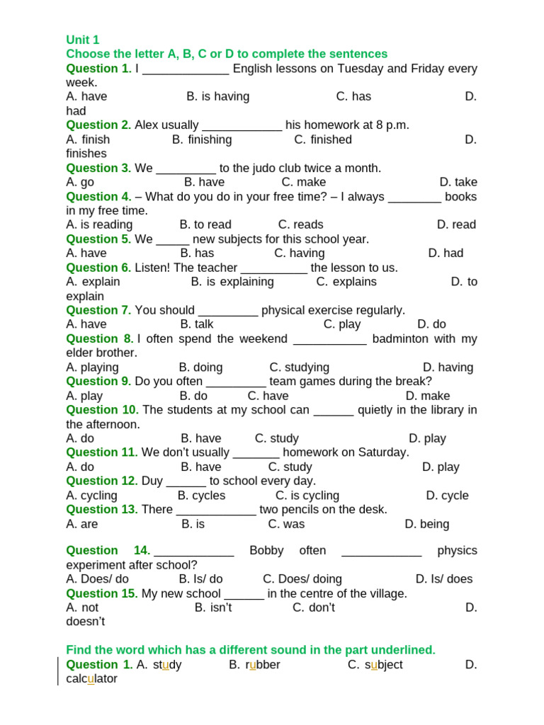 Unit 1 | PDF
